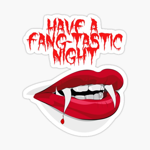 "Fang-tastic Halloween Vampire bat" Sticker for Sale by joseech | Redbubble