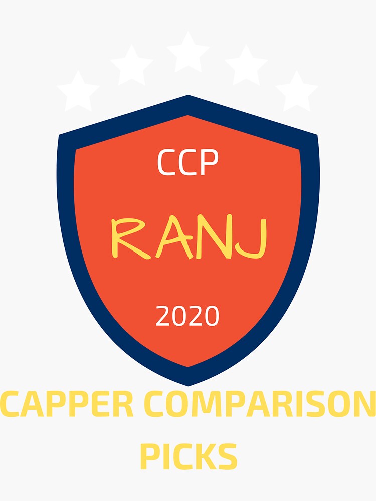 "Capper Comparison Picks Logo" Sticker by RanjCappers | Redbubble