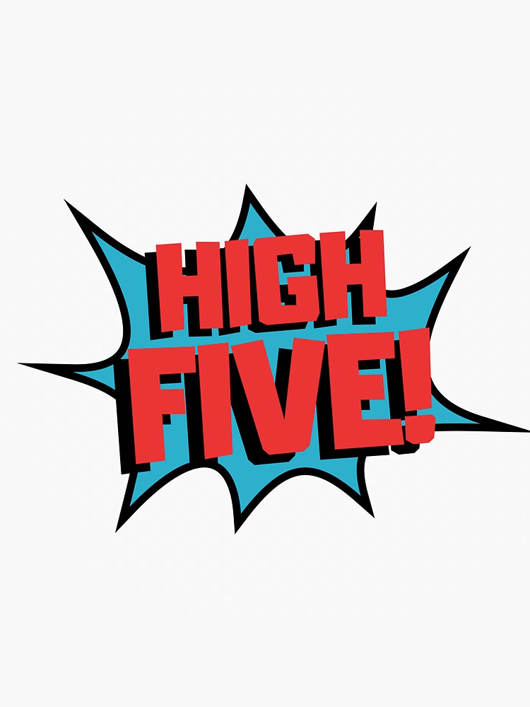 "Fun High Five" Sticker by inspiredtiger | Redbubble