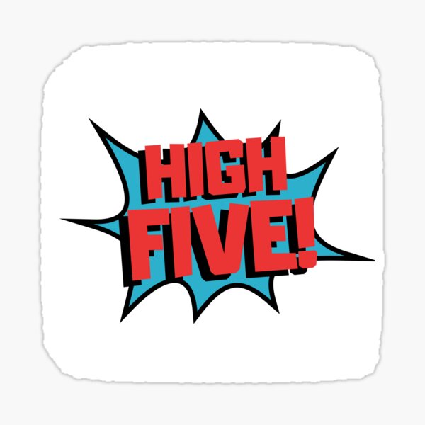 "Fun High Five" Sticker by inspiredtiger | Redbubble