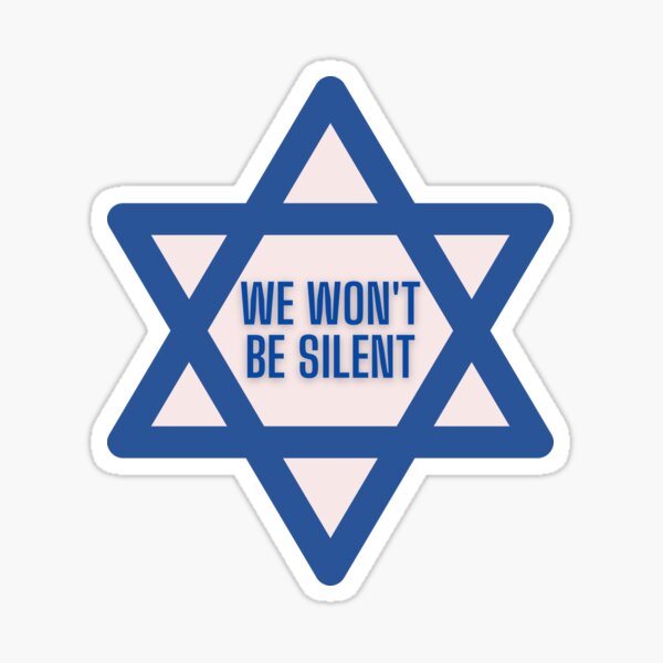 "Standing Up Against Antisemitism (Jewish Pride)" Sticker for Sale by ...