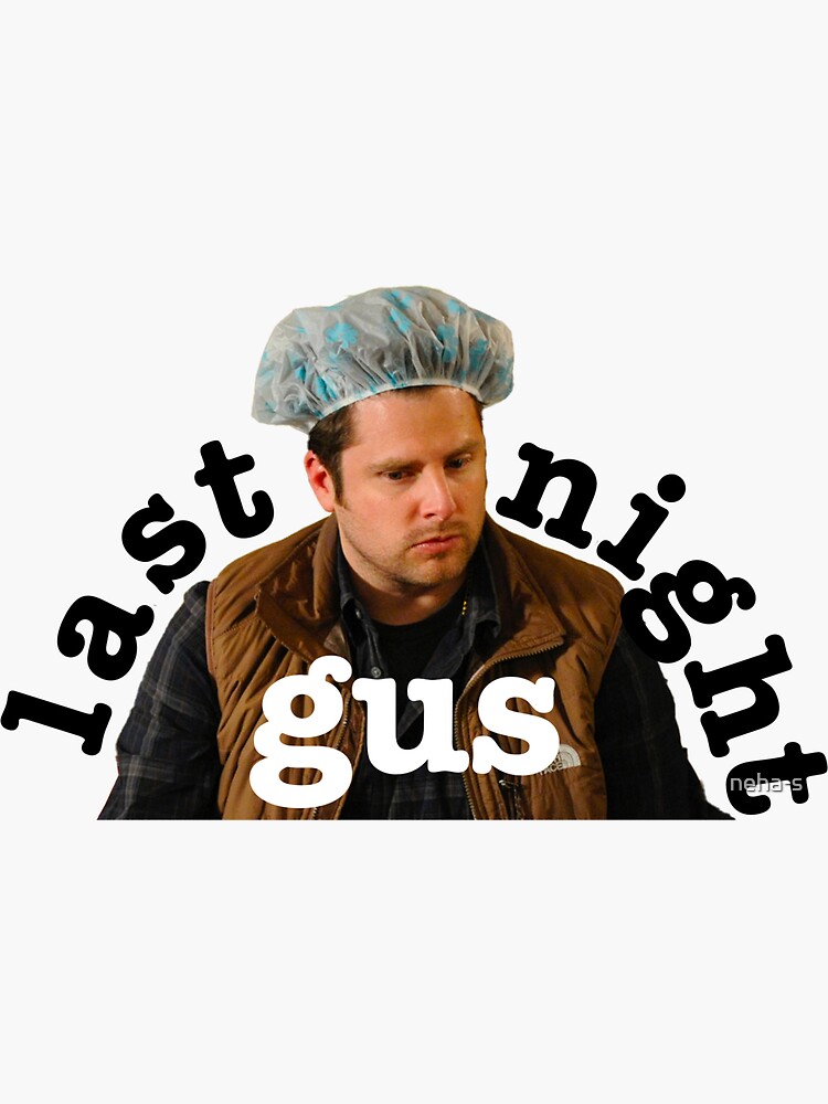 "psych last night gus" Sticker for Sale by neha-s | Redbubble