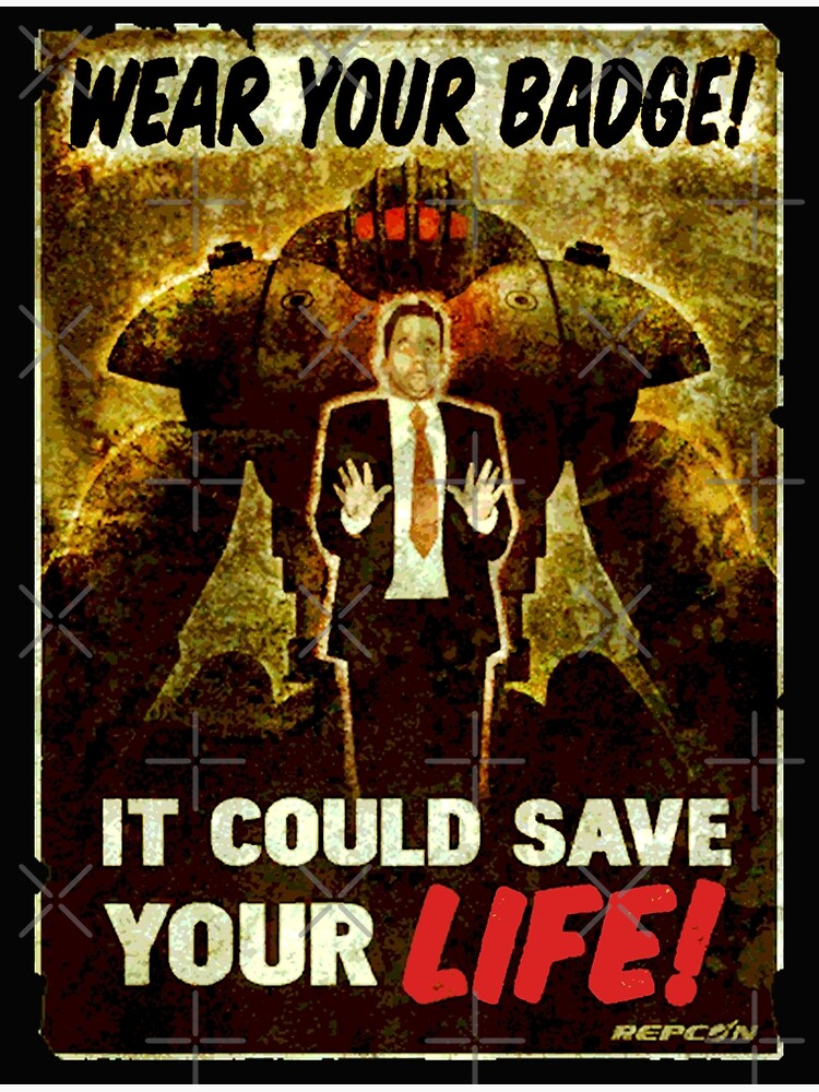 Wear Your Badge! Premium Matte Vertical Poster sold by Ishaq Ahmed ...