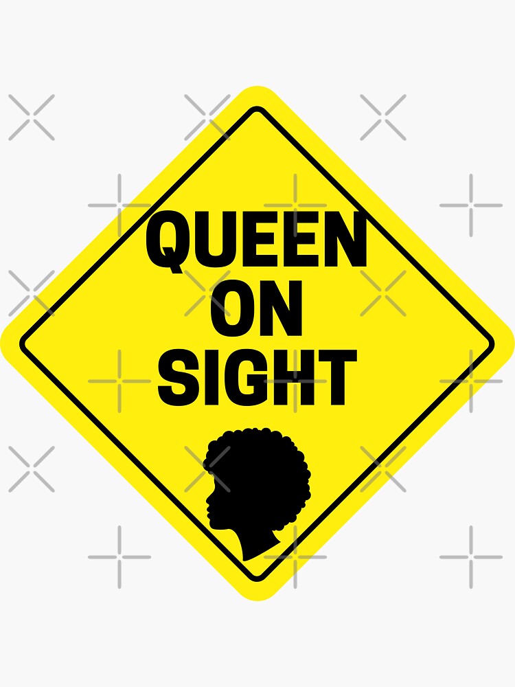 "Black Queen on sight | Afro women sign" Sticker by Fernandovils ...