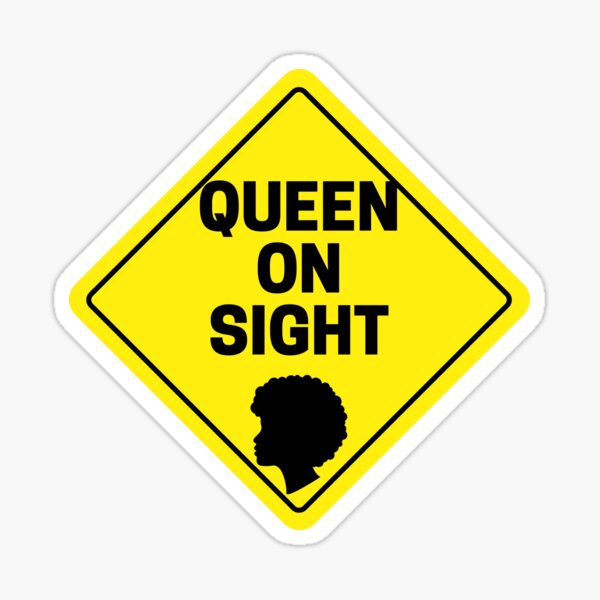 "Black Queen on sight | Afro women sign" Sticker by Fernandovils ...