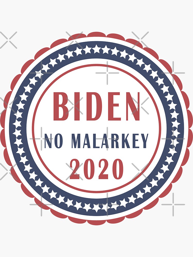 "No malarkey" Sticker by mrkhalifa | Redbubble