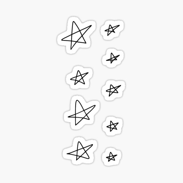 "simple stars pack" Sticker for Sale by briannaarubio | Redbubble