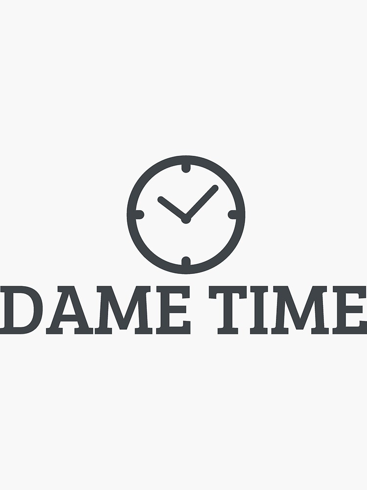 "Dame Time Damian Lillard" Sticker for Sale by Goumito | Redbubble