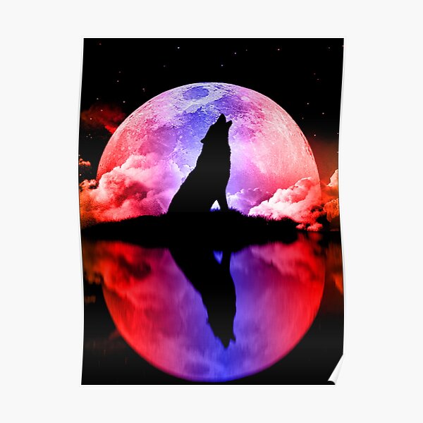 "Howling Wolf" Poster for Sale by nadeem21 | Redbubble