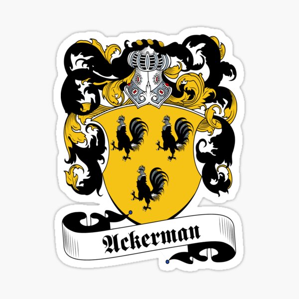 "Ackerman" Sticker by HaroldHeraldry | Redbubble