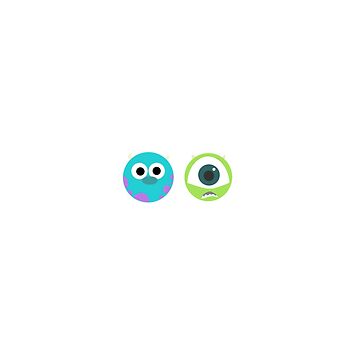 "mike & sully" Sticker for Sale by emmaloveeee | Redbubble