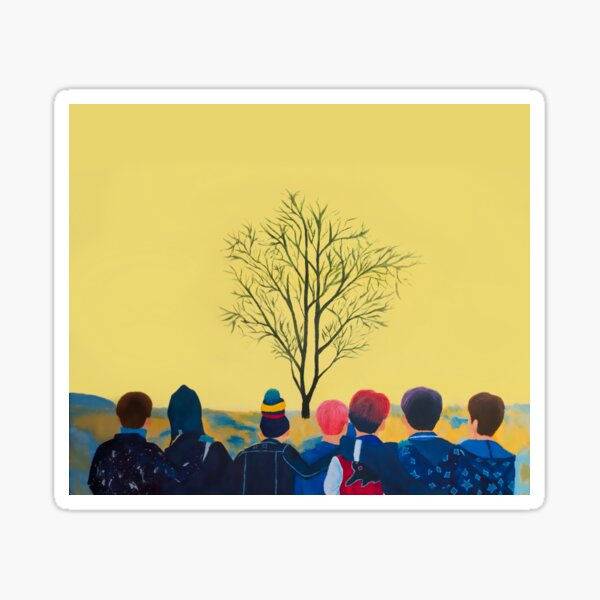 "Spring Day BTS " Sticker for Sale by 77lulu1 | Redbubble
