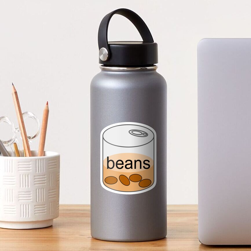 "beans" Sticker by feckbrand | Redbubble