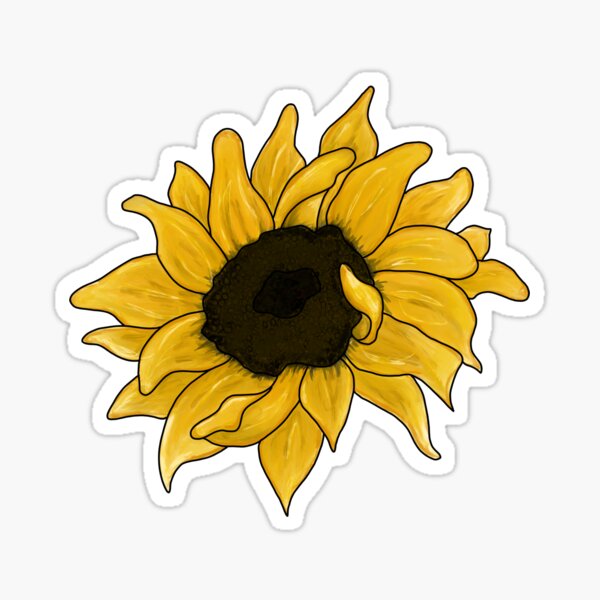 "sunflower" Sticker for Sale by amaliasaliba | Redbubble