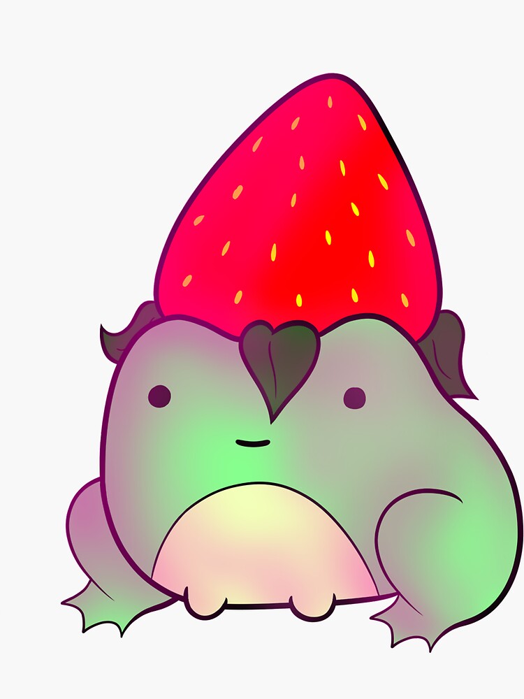 "Stawbeebee Froggle" Sticker for Sale by callmelizzaygur | Redbubble