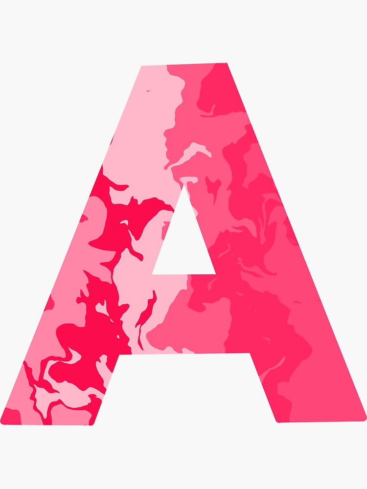 "Letter A sticker " Sticker for Sale by shainamgn | Redbubble