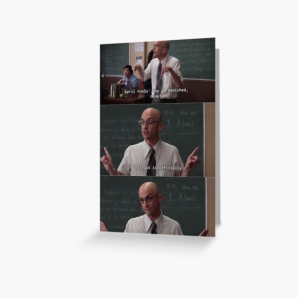 "Dean from community " Greeting Card by ematzzz | Redbubble