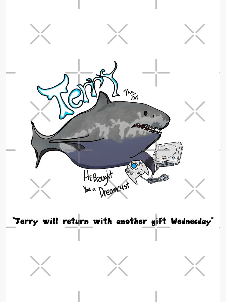 "Terry The Fat Shark" Spiral Notebook by UPeculiar | Redbubble