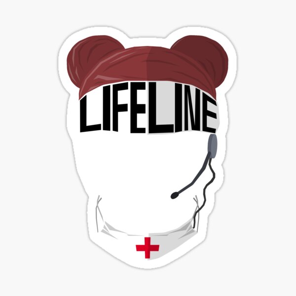 "Lifeline Graphic Icon" Sticker for Sale by MrDoctorSalt | Redbubble