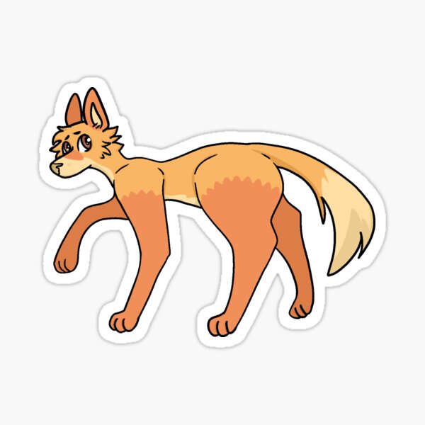 "Sunkist Fox" Sticker for Sale by ElliotSenpai | Redbubble