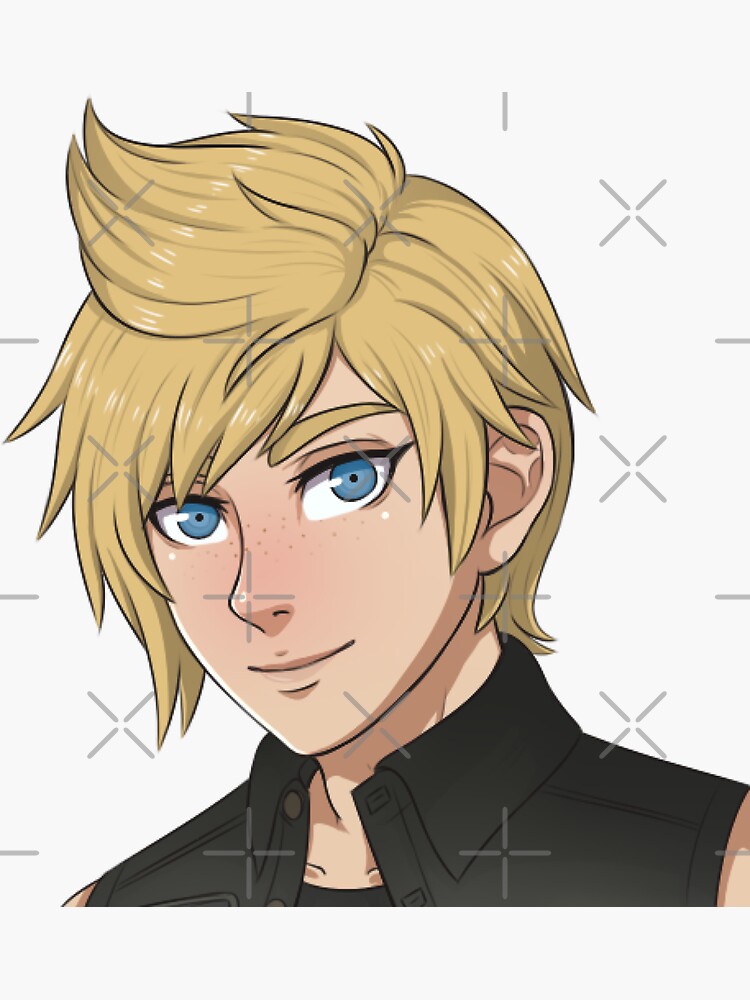 "Prompto" Sticker for Sale by little-taiyaki | Redbubble