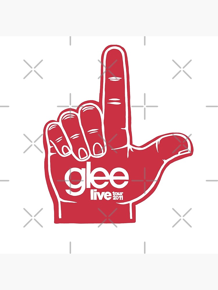 "Glee Live Tour foam finger" Poster for Sale by finnxwing | Redbubble