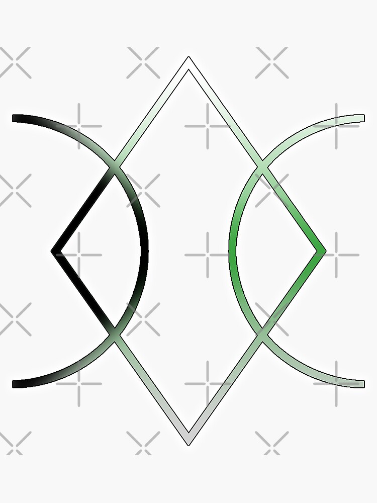 "Demiromantic "Love Is Alive" Pride Sigil" Sticker by lisuje | Redbubble