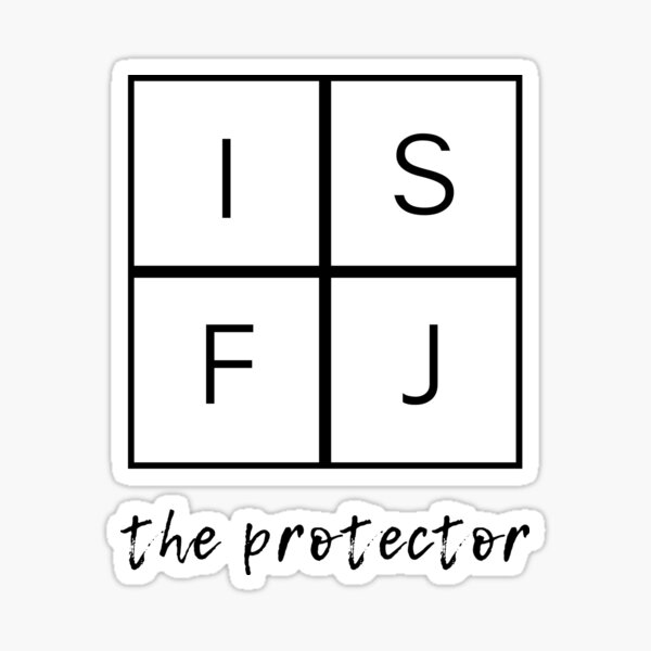 "ISFJ, the Protector" Sticker for Sale by BeakHouse | Redbubble