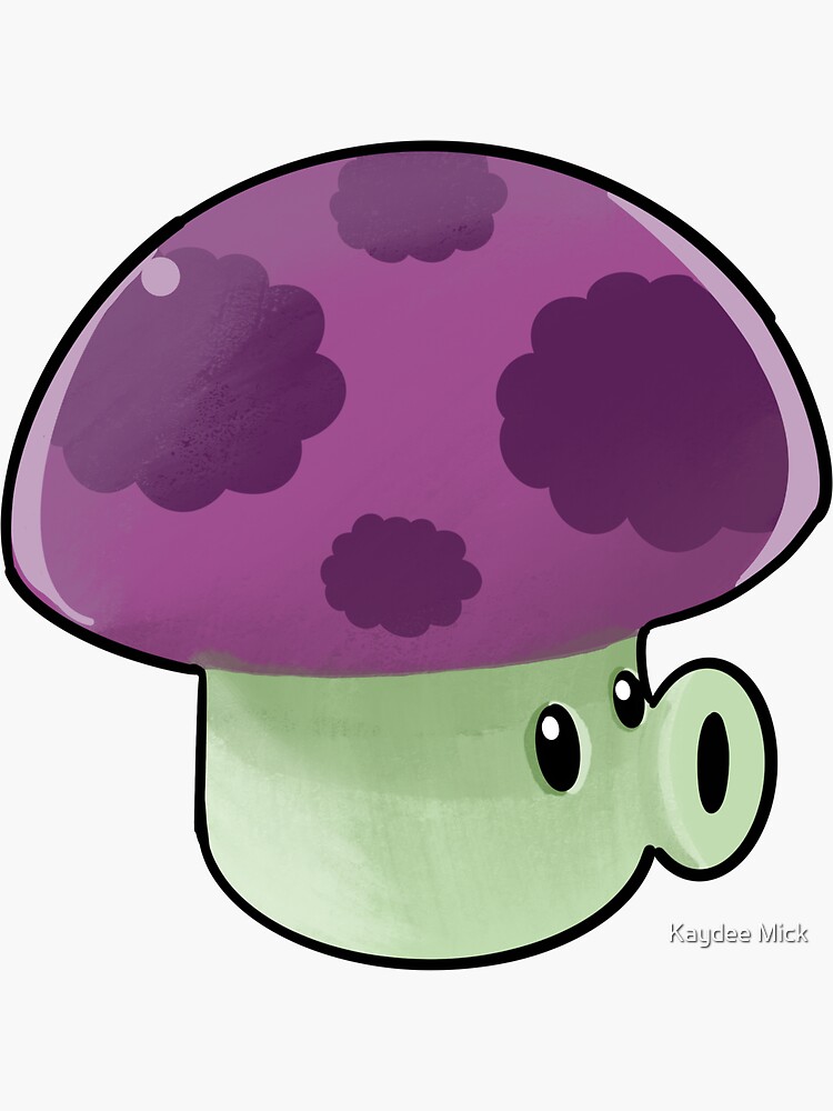 Pegatina «Plants vs.Zombies Puff Shroom» de kmick | Redbubble