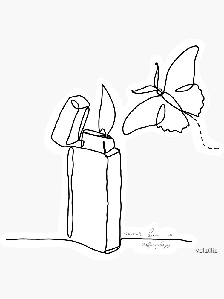 "defenseless lyrics" Sticker by valwilts | Redbubble