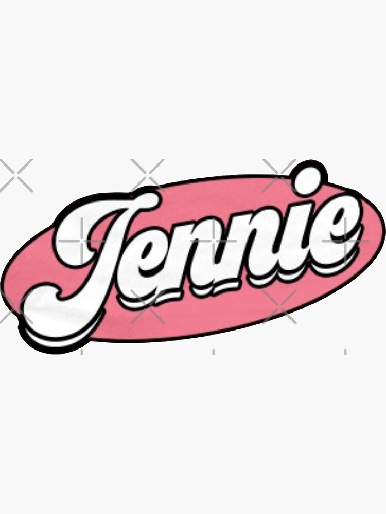 "Jennie ICE CREAM BP Selpink Name" Sticker for Sale by katherinesbored ...