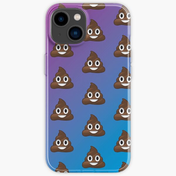 "Poop Emoji Pattern Purple and Blue" iPhone Case for Sale by llier4 ...