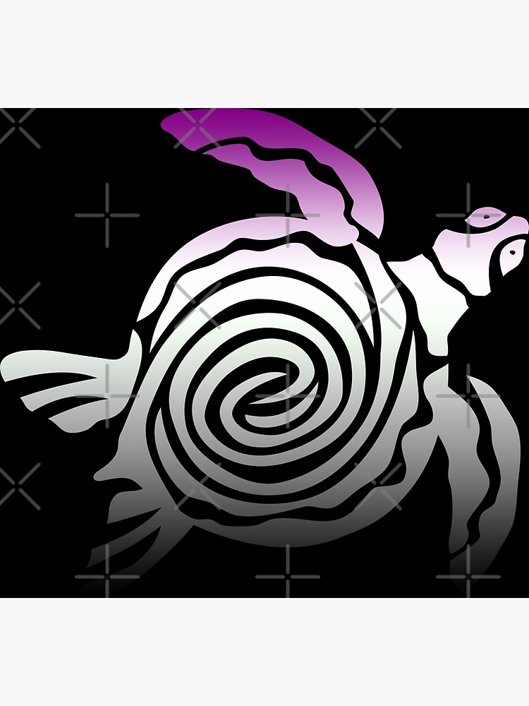 "Subtle Turtle Ace flag" Poster by -Gedwolcraeft- | Redbubble