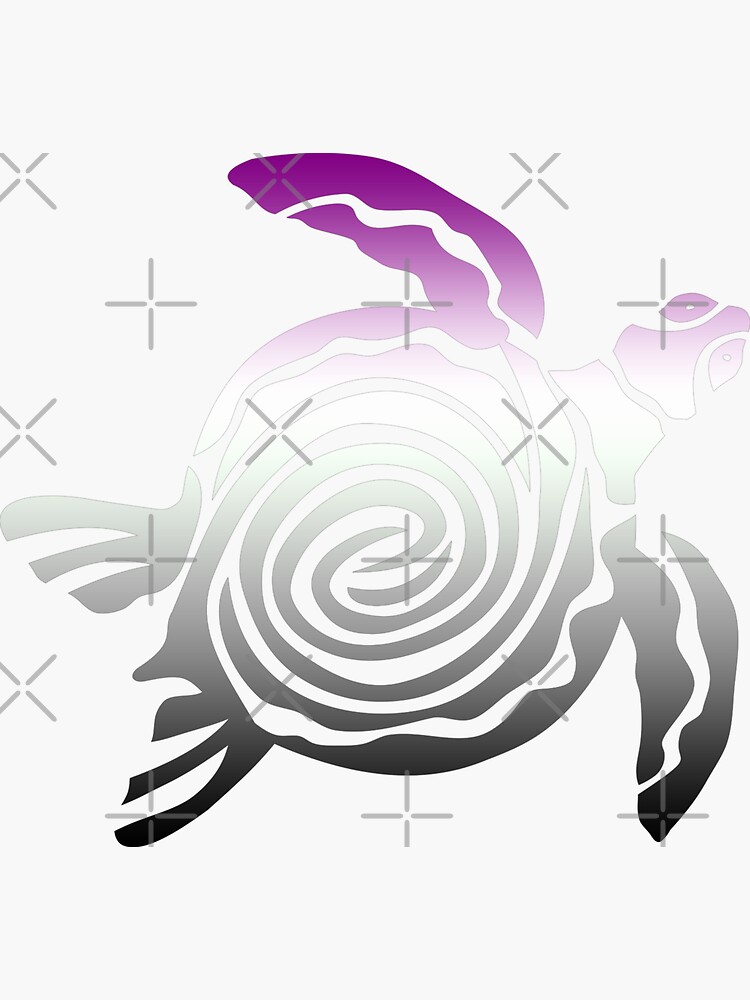 "Subtle Turtle Ace flag" Sticker for Sale by -Gedwolcraeft- | Redbubble