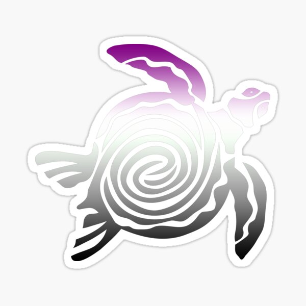 "Subtle Turtle Ace flag" Sticker for Sale by -Gedwolcraeft- | Redbubble