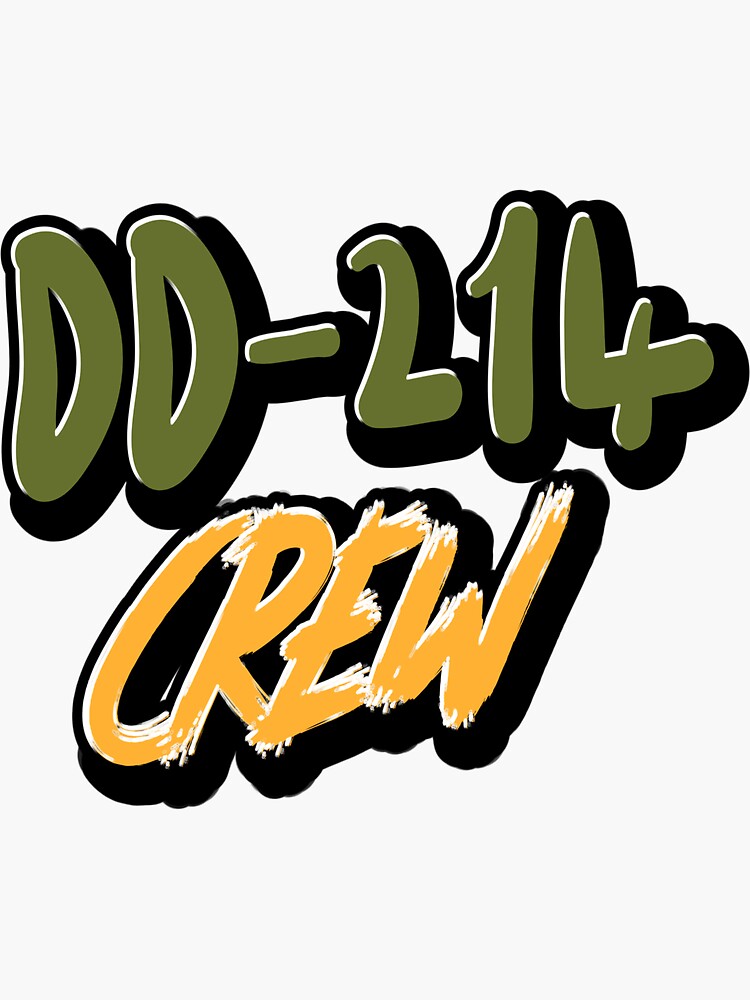 "ARMY DD 214 CREW" Sticker for Sale by gtsevryday | Redbubble
