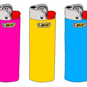 "3 Lighters" Sticker for Sale by harleydraws | Redbubble