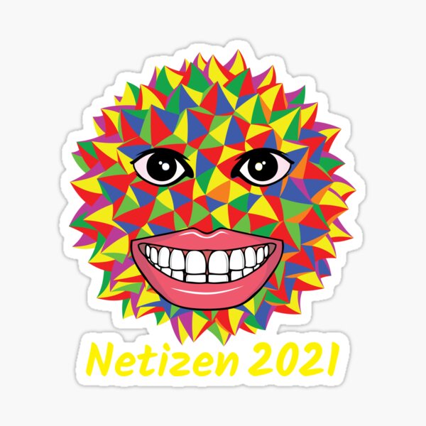 "netizen 2021 funny design face" Sticker for Sale by salvo18 | Redbubble