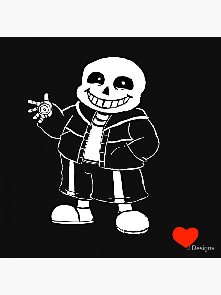 "Sans from Undertale clothing, cups, and more!" Sticker for Sale by ...
