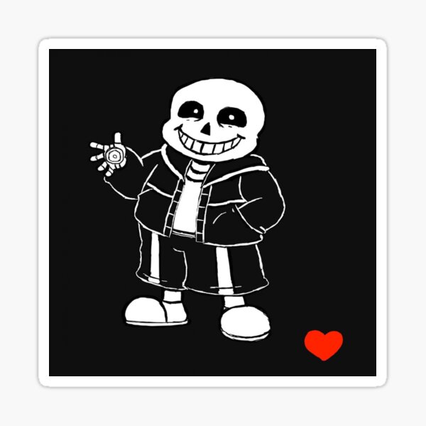 "Sans from Undertale clothing, cups, and more!" Sticker for Sale by ...