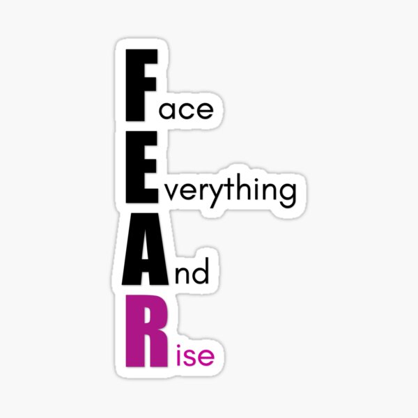 " BEST INSPIRATIONAL QUOTES - FACE EVERYTHING AND RISE" Sticker for ...