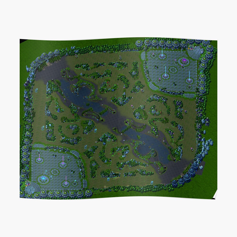 "Summoner's Rift Map Poster" Poster by LoLPuppy | Redbubble