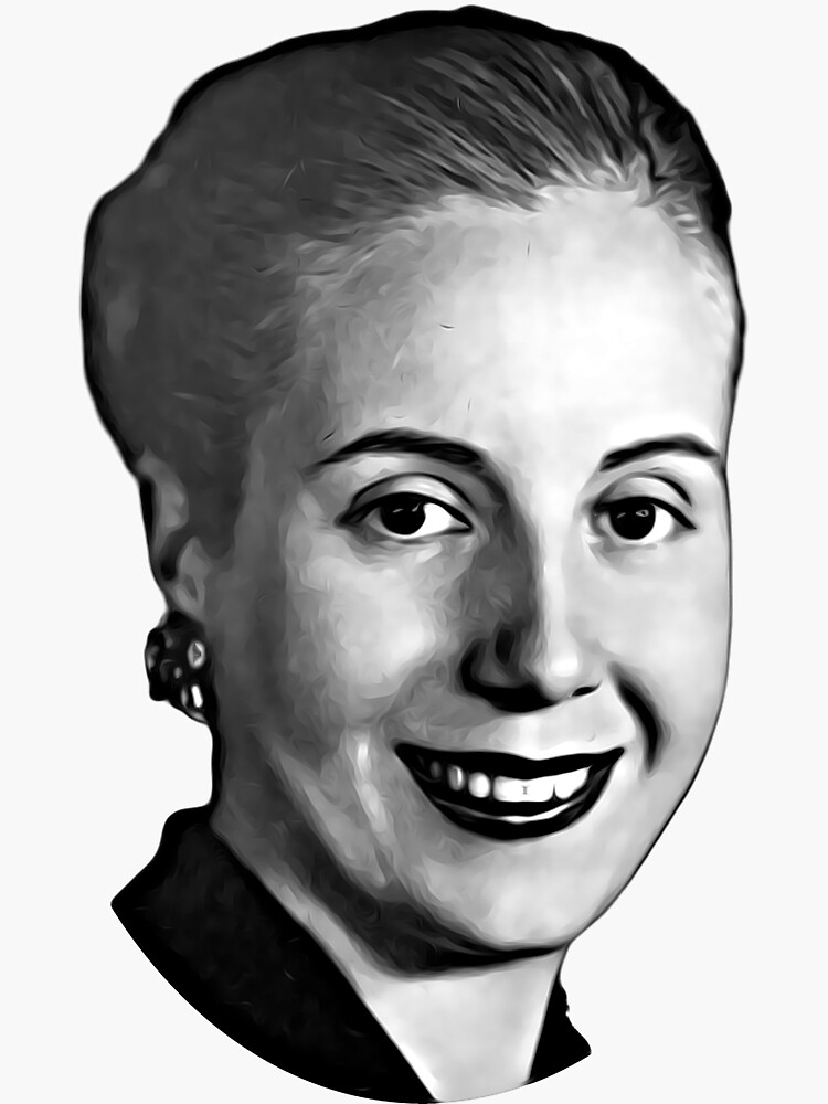 "Eva Perón" Sticker for Sale by historywardrobe | Redbubble