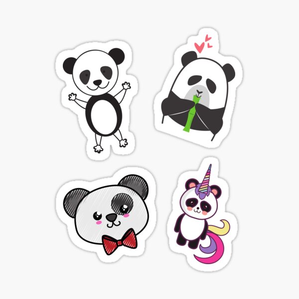 "Cute Panda Family" Sticker for Sale by Fighter31 | Redbubble
