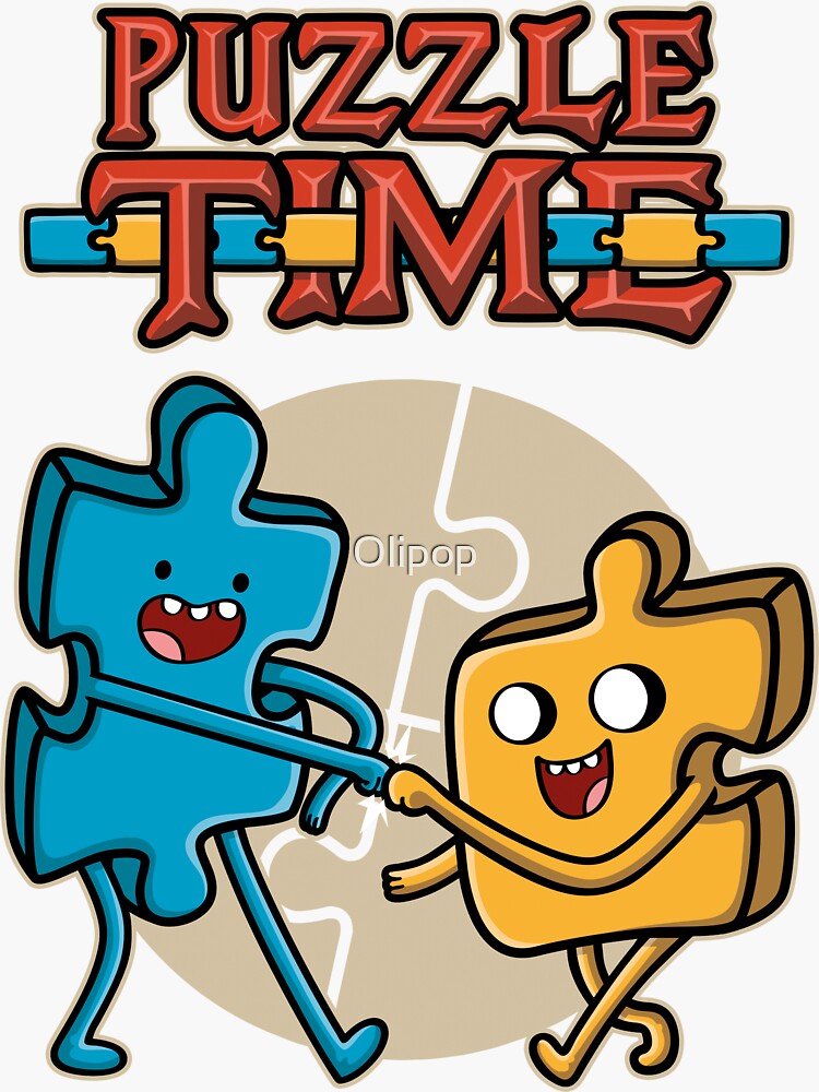 "Puzzle Time v2" Sticker for Sale by Olipop | Redbubble