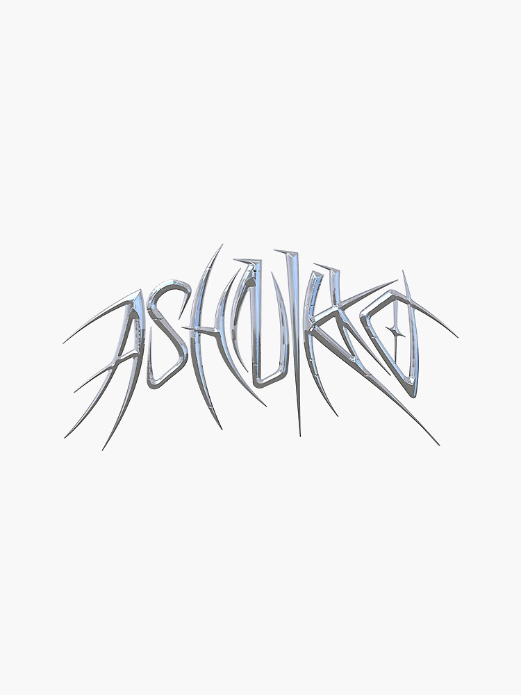 "Ashnikko logo | Collection" Sticker by fluture | Redbubble