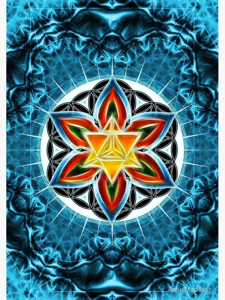 "Merkaba, Flower Of Life, Metatrons Cube, Sacred Geometry" Canvas Print ...