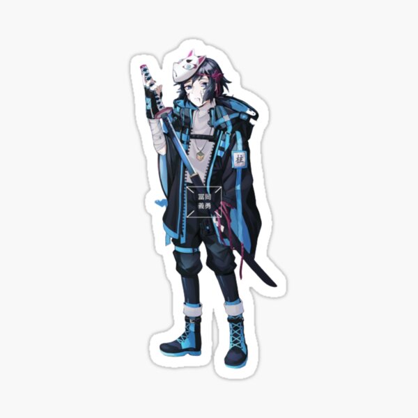 "DemonSlayer Makomo with her mask" Sticker by Hijay | Redbubble