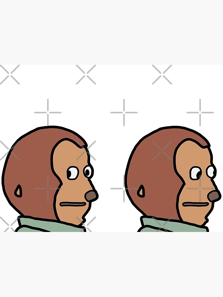 "Funny monkey puppet meme merchandise" Art Print by Randomstickers0 | Redbubble