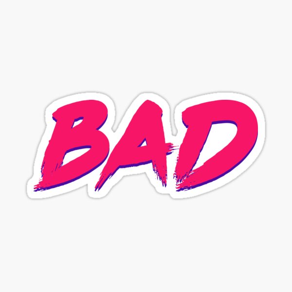 Michael Jackson Bad Stickers | Redbubble